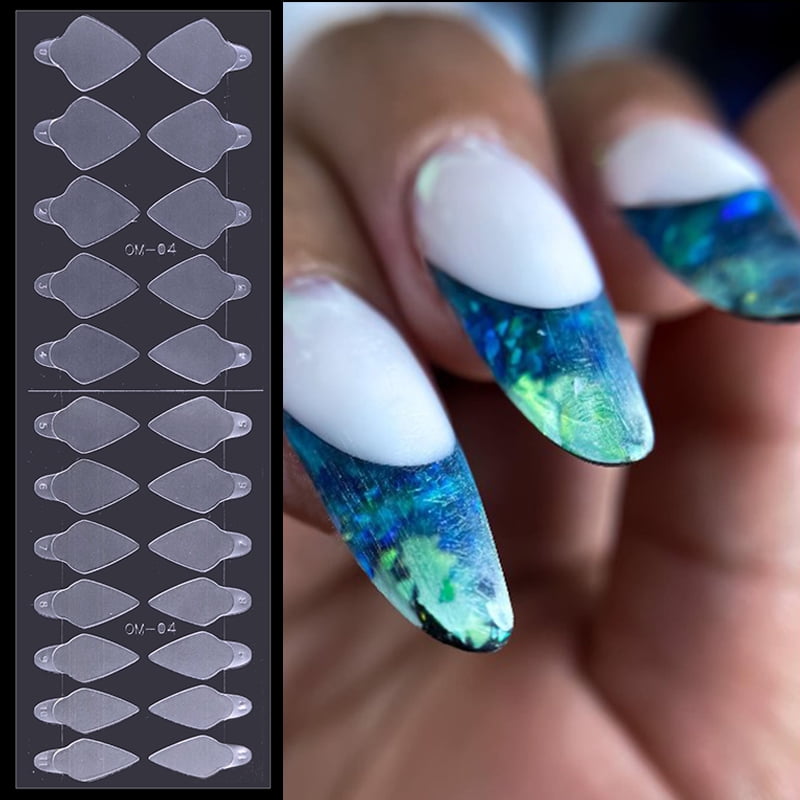 Full Cover Sculpted Nail Tips Finger Nail Mold Extension Nail Art UV ...
