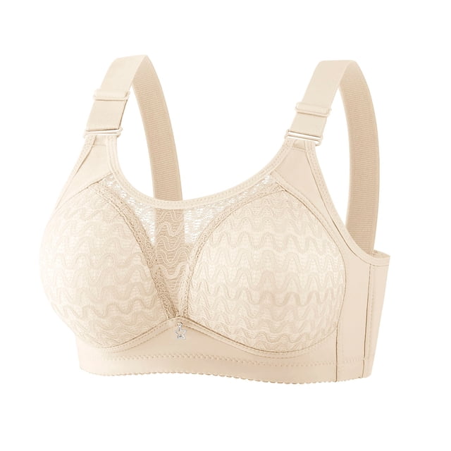 Full Coverage Bra for Women Wireless Support Plus Size Soft Padded No ...