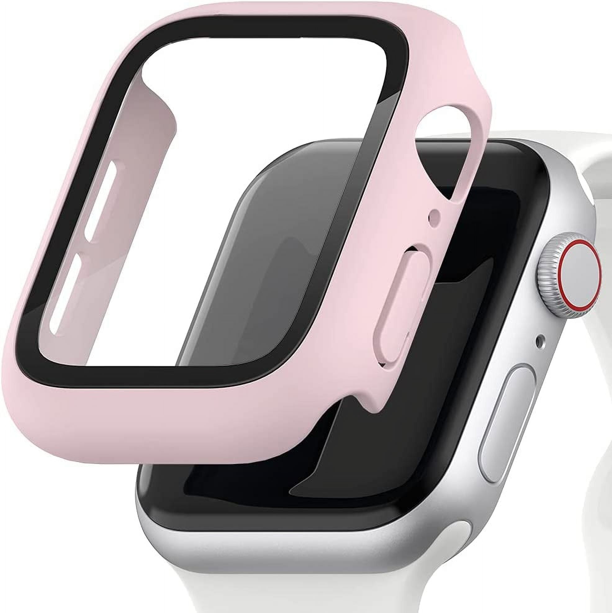 Full Coverage Case for Apple Watch Screen Protector, Hard Case 9H ...