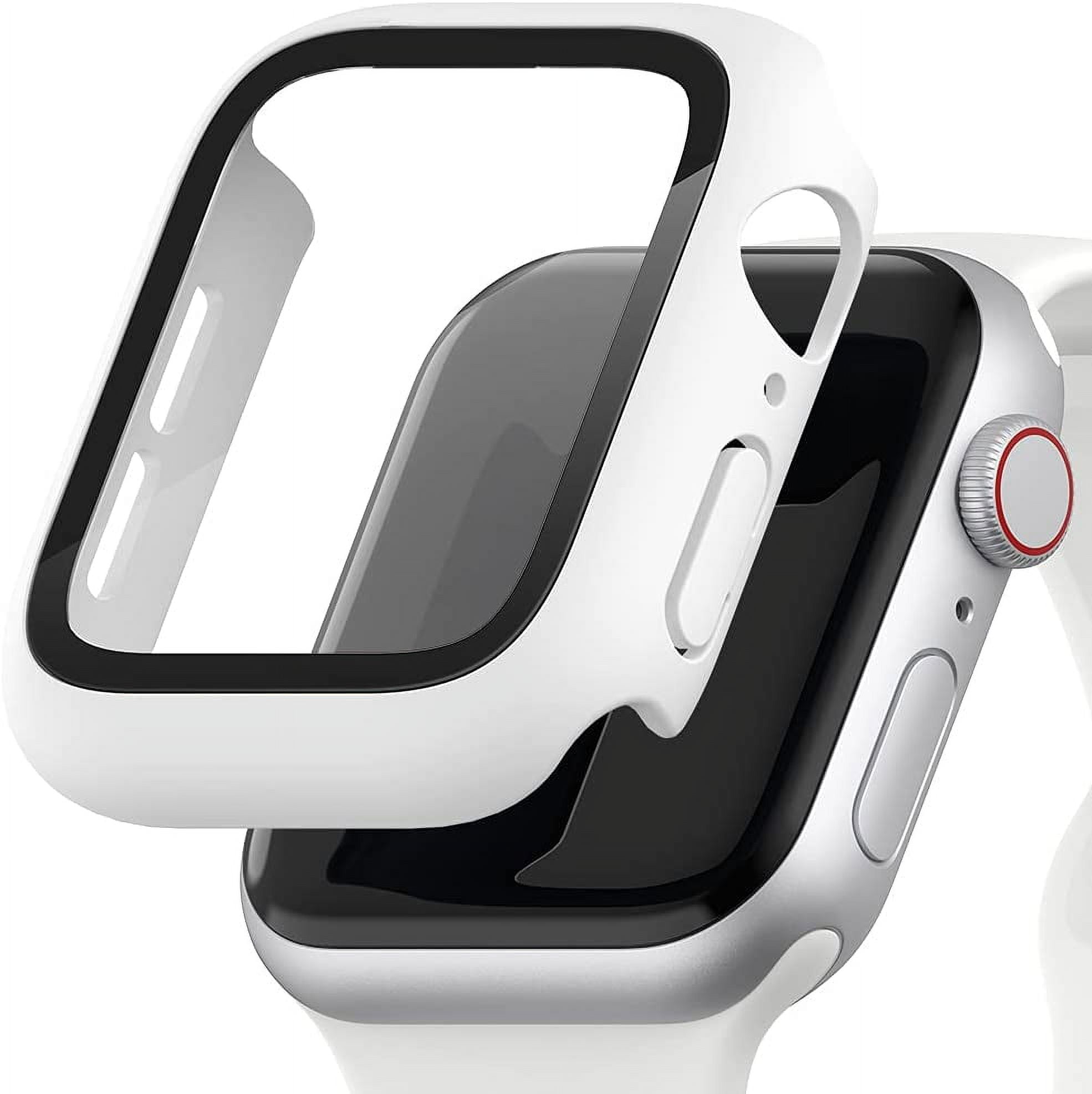 Full Coverage Case for Apple Watch Screen Protector, Hard Case 9H ...