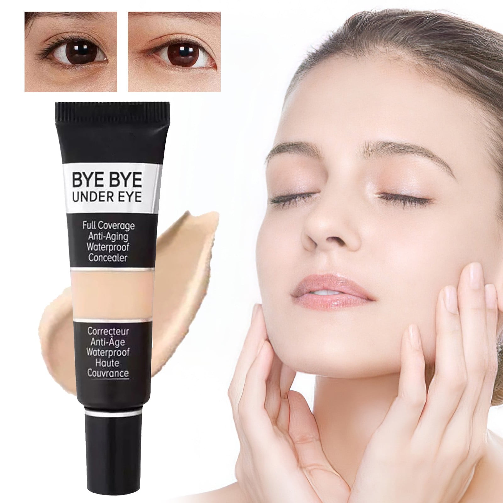 Full Coverage Concealer For Dark Circles Lines Redness & Discoloration ...