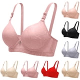 Full Coverage Front Closure Bra for Women Wireless Comfort Support Bra ...