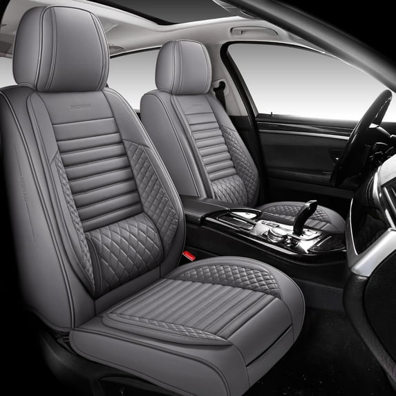 Full Coverage Full Set Waterproof Leather Car Seat Covers with Lumber ...
