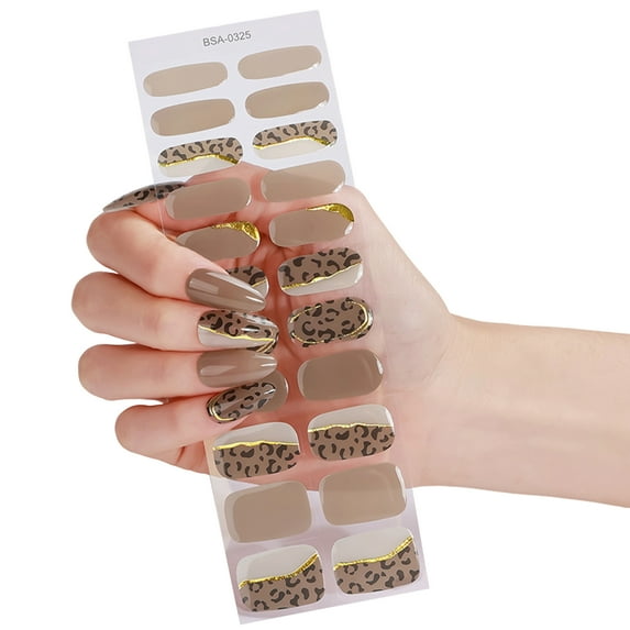 Full Coverage Gels Nails Stickers Flexible Fit All Nails Shapes ...