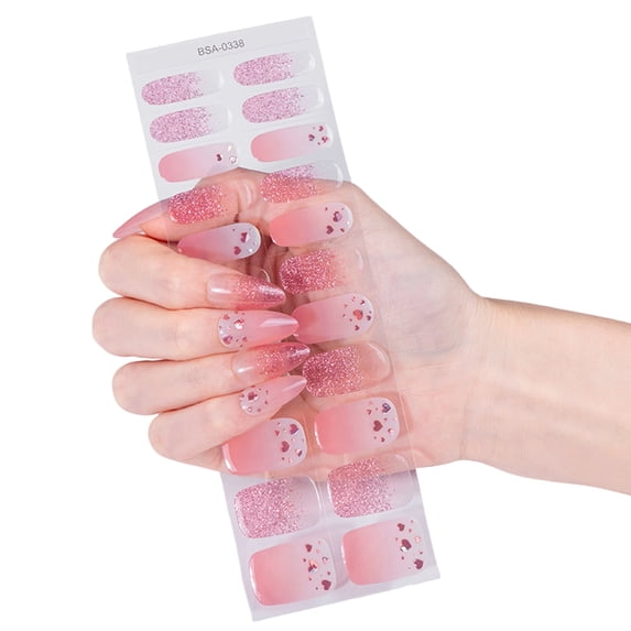 Full Coverage Gels Nails Stickers Flexible Fit All Nails Shapes ...