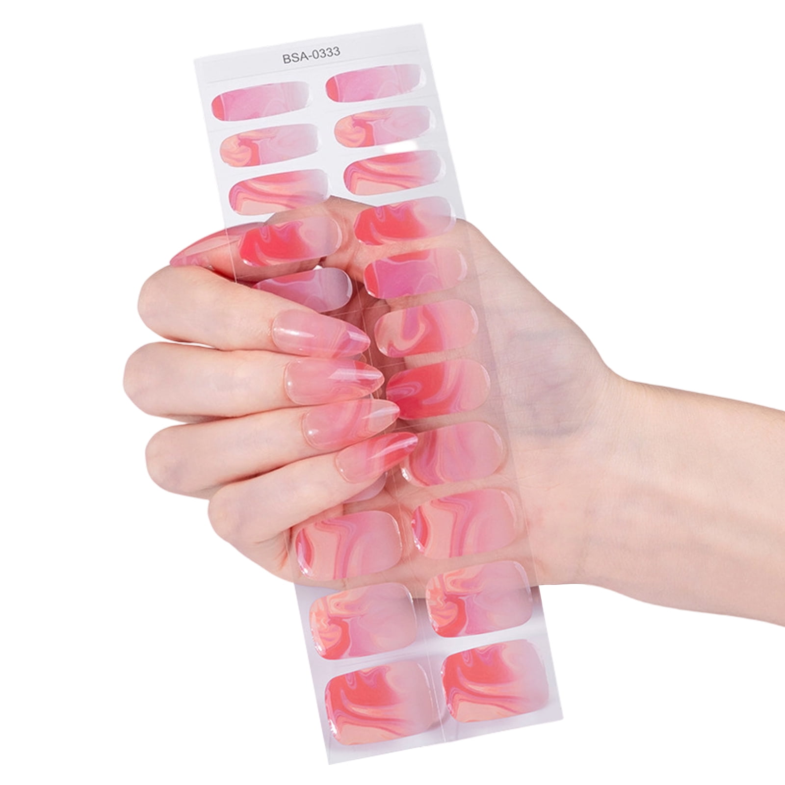 Full Coverage Gels Nails Stickers Flexible Fit All Nails Shapes ...