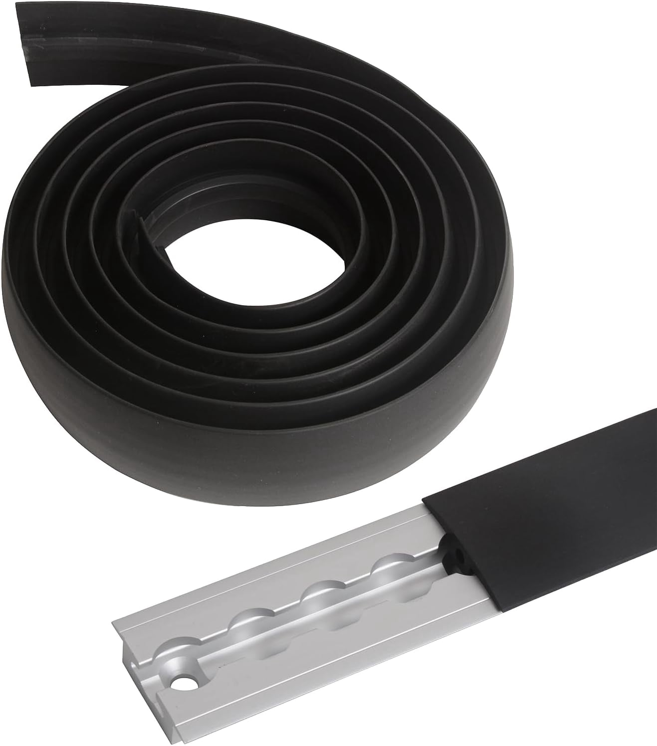 Full Coverage L-Track Cover Strip - 48 inch Press-in Rubber Protector ...