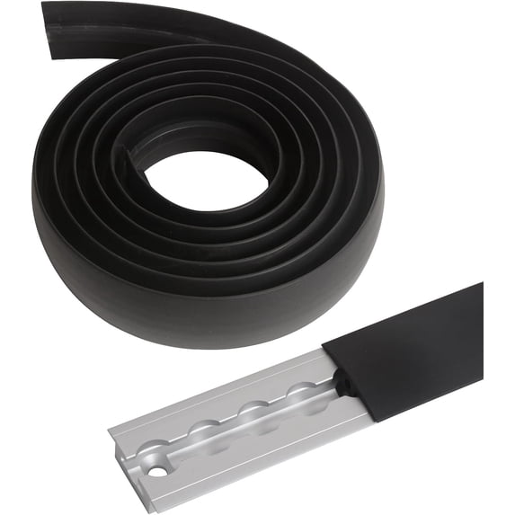 Full Coverage L-Track Cover Strip - 48 inch Press-in Rubber Protector ...