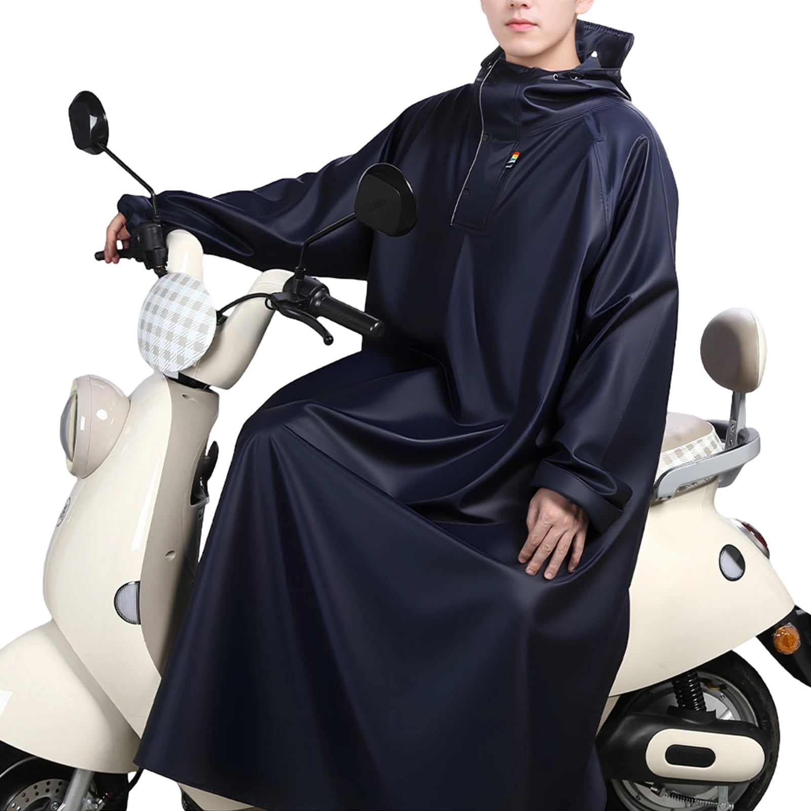 Full Coverage Rain Gear For Motorcycle Riding Breathable Reflective ...