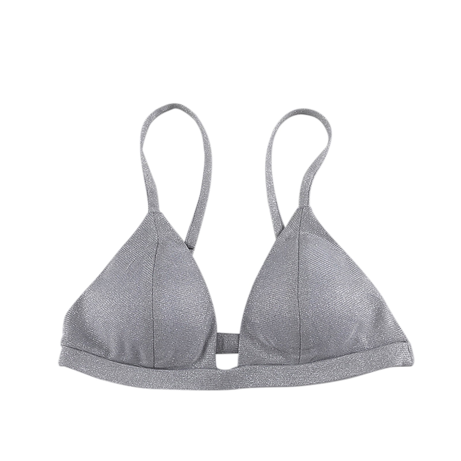 Full Coverage Seamless Plunge Bra Deep V-Neck Wireless Comfort Bra ...