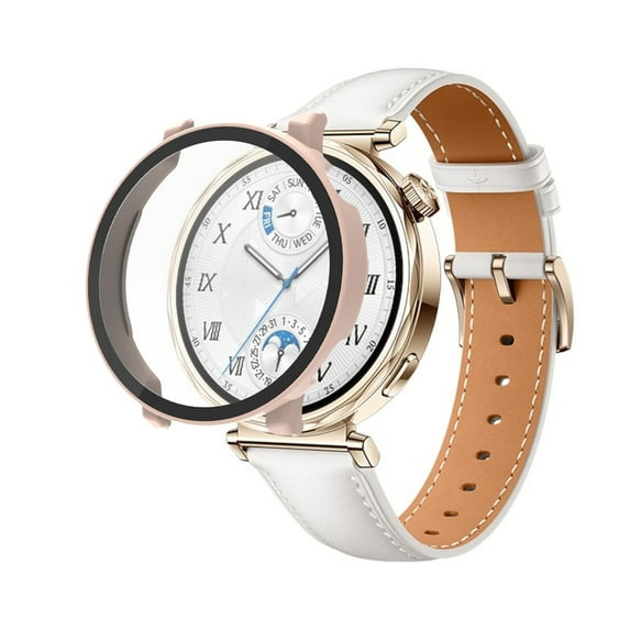 Full Coverage Smartwatch Protector with Integrated PC and Tempered ...