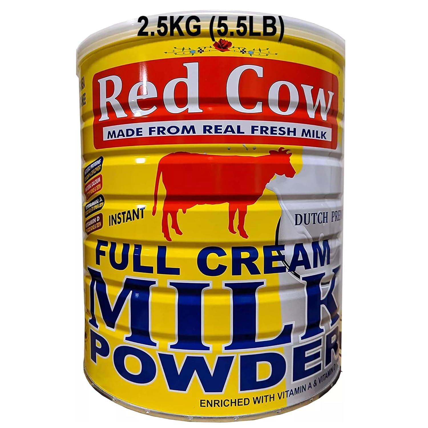 Full Cream Milk Powder 2.5 Kg (5.5lb), Made From Real Fresh Milk ...