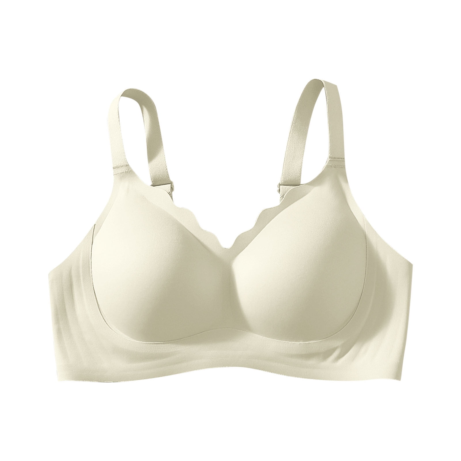 Full Cup Wireless Bra for Women Padded Supportive Bralette No Underwire ...