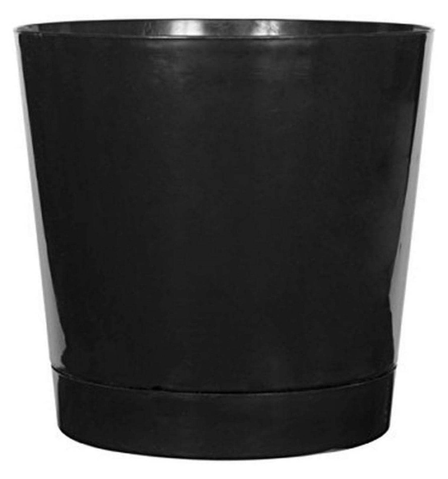 Full Depth Round Cylinder Pot, Glossy Black, 12-Inch (10128) - Walmart.com