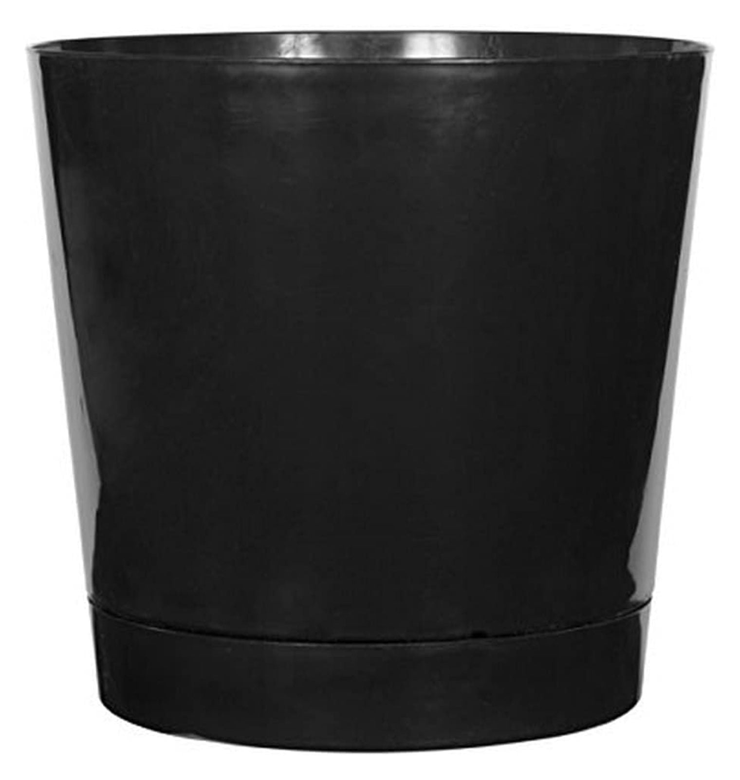 Full Depth Round Cylinder Pot, Glossy Black, 14-Inch (10148) - Walmart.com