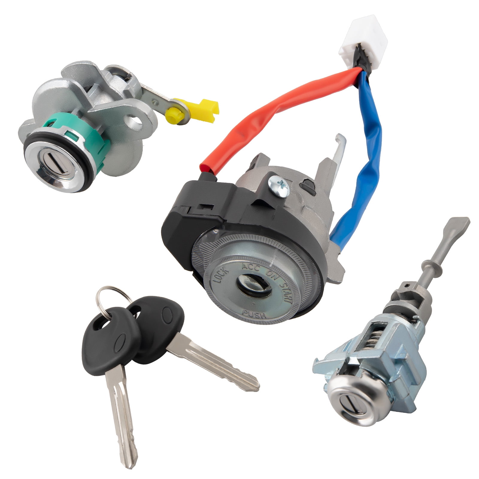 Full Door Lock&Ignition Lock Cylinder Switch W/ 2 Keys 81905-2H230 For ...