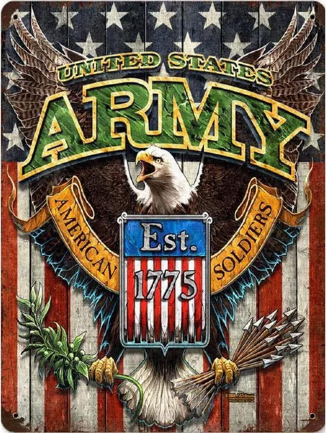 Full Drill Square United States Army USA American Soldiers Diamond ...