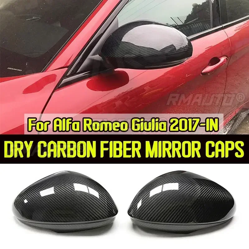Full Dry Carbon Fiber Car Side Mirror Cover Add On Sticker Style ...