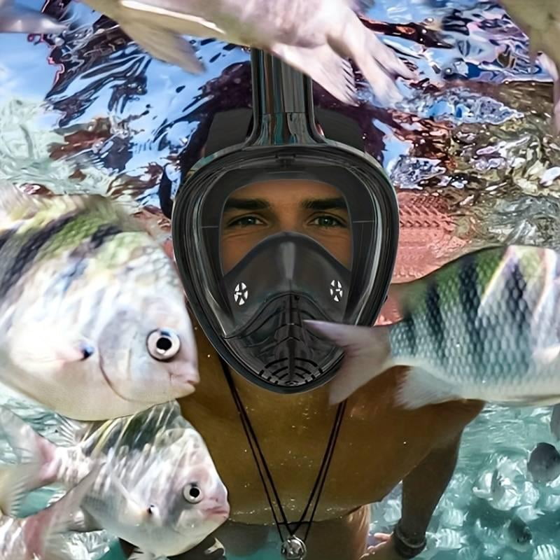 Full Dry Diving Mask, 1 Count Professional Adult Diving Goggles ...