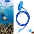 Full Dry Respirator with Long Tube & Buoyancy Disc, Silicone Snorkeling ...