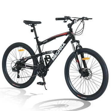 26 inch Mountain Bike 21-Speed Dual Suspension Aluminum Alloy Frame For Men and Women's Bike ...