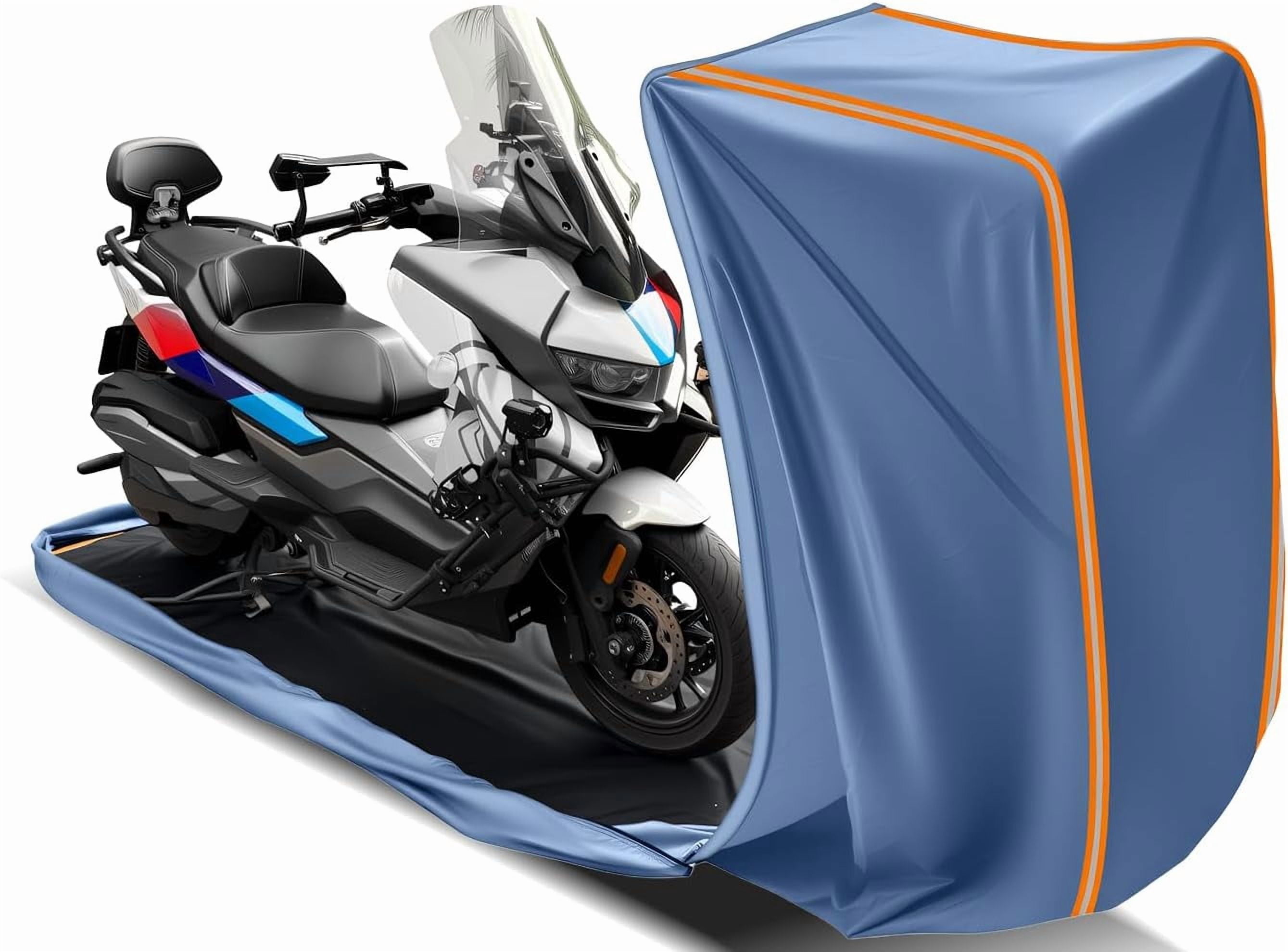 Full Enclosed Large Motorcycle Cover Waterproof Outdoor/Indoor Storage ...