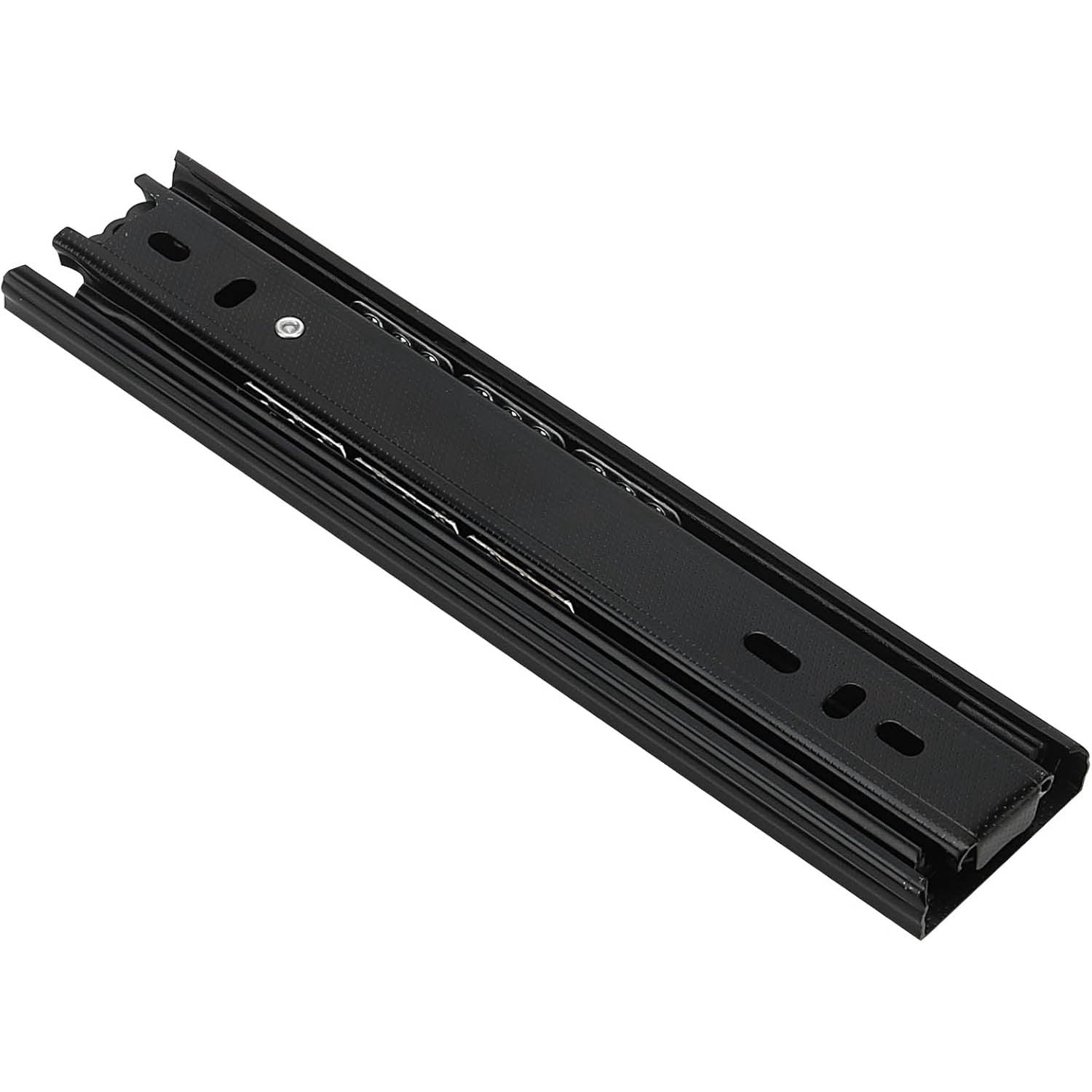 Full Extension Drawer Slides, Black Telescopic Steel Ball Bearing Slide ...
