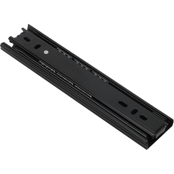 Full Extension Drawer Slides, Black Telescopic Steel Ball Bearing Slide ...