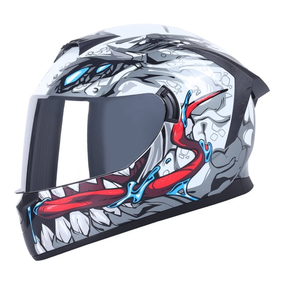 Full-Face Adult Motorcycle Helmet, Motocross ATV Offroad Dirt Bike ...