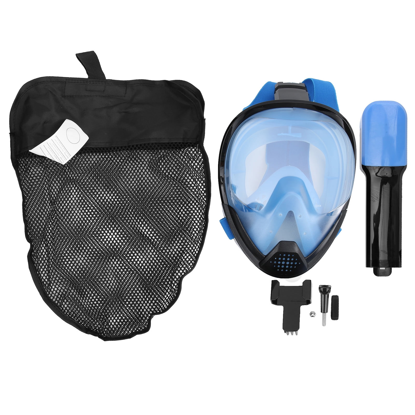 Full Face Anti-Fog Diving Goggles with Breathing Tube and Bracket ...