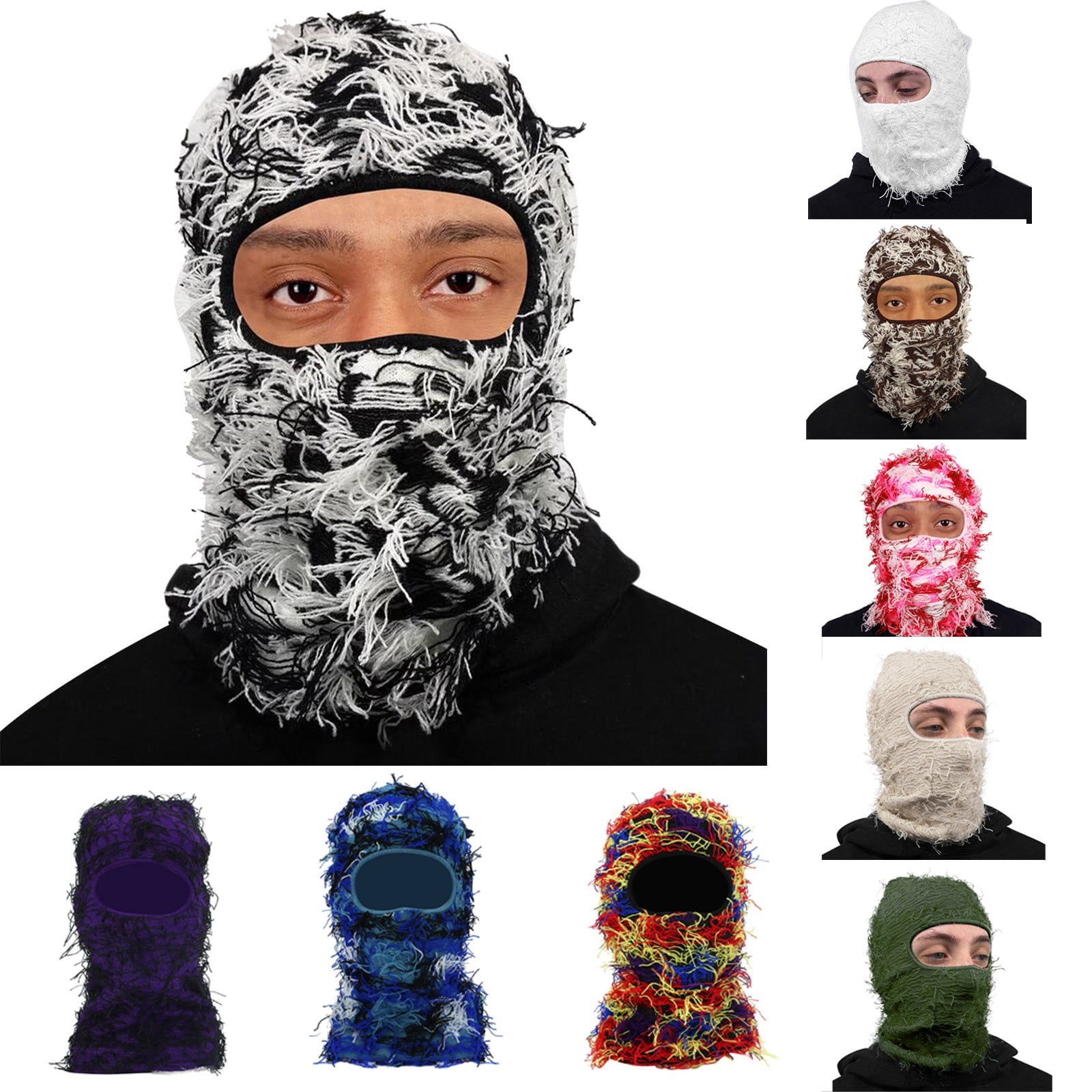 Full Face Balaclava Unisex Full Face Coverage Balaclava Hood ...