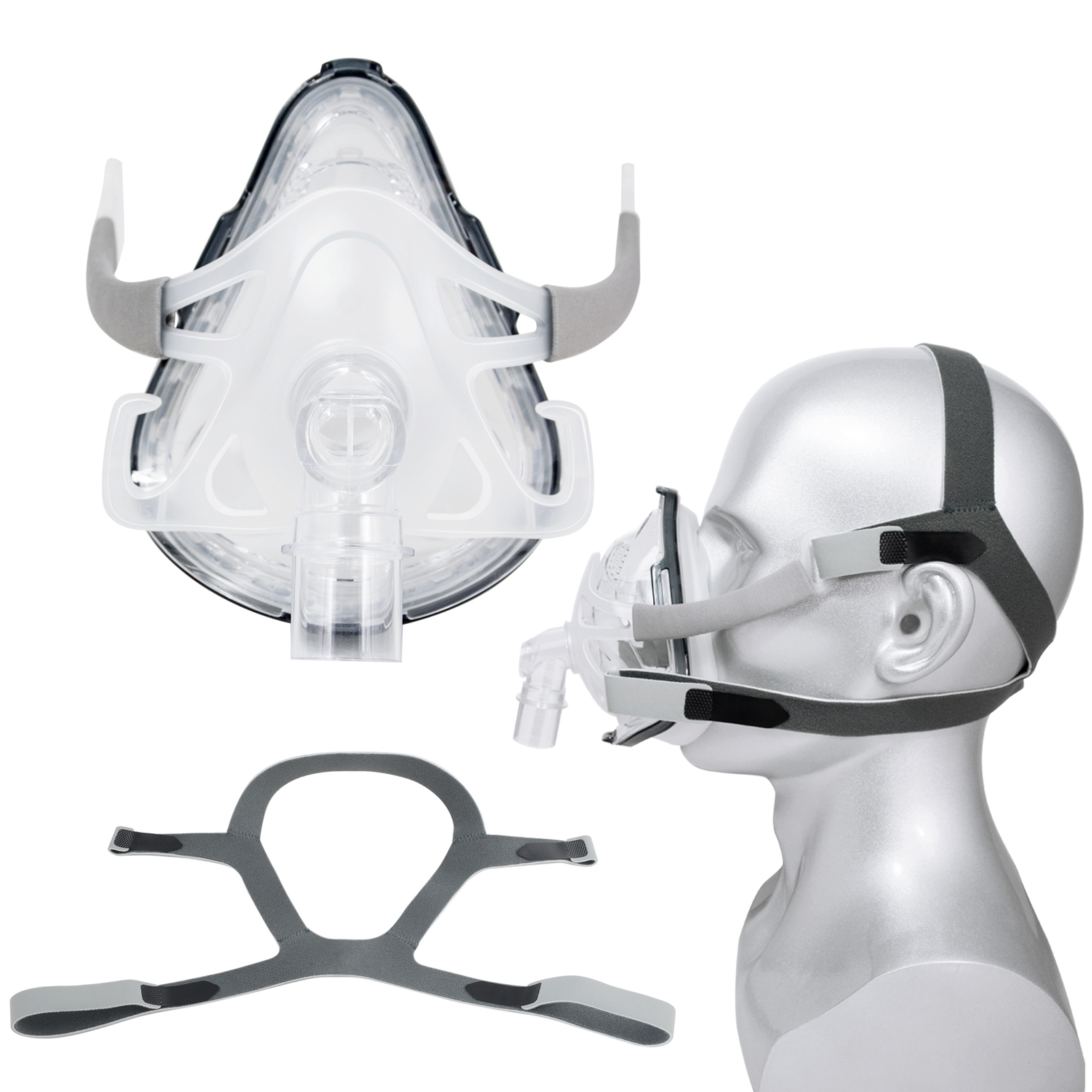 4 Pack - Full Face CPAP Mask Liners - Reusable, Reduces Air Leaks and ...