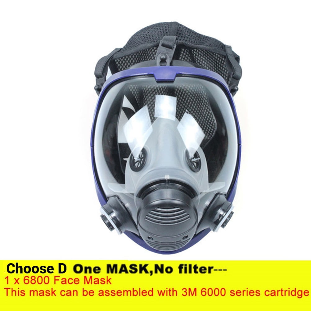 Full Face Gas Mask with Silicone Filter and Laboratory Cartridge for ...