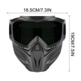 Full Face Goggle Mask, Anti-Fog HD Lens, Detachable Dust Defense Shield ...