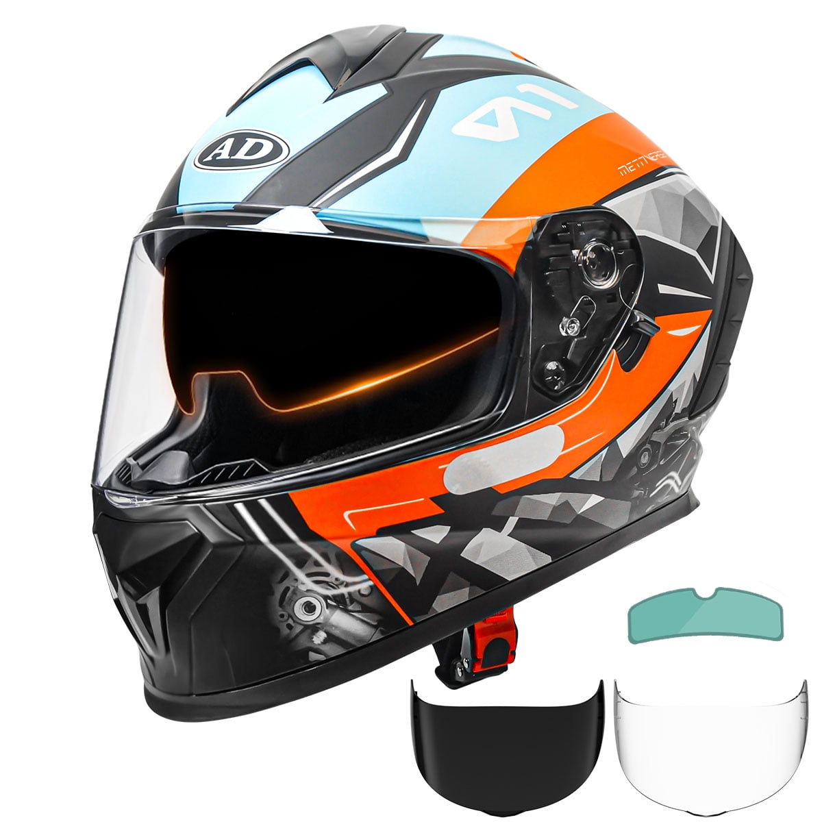 Full Face Helmet - Street Bike Helmet DOT Approved - Motorcycle Helmets ...