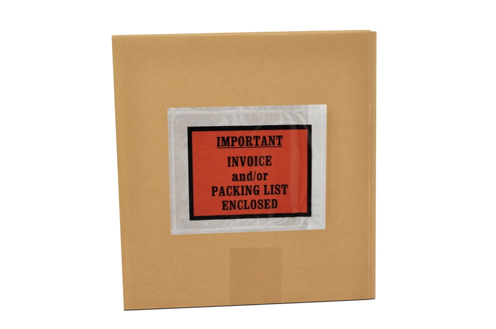 Full Face Important Invoice, Packing List Enclosed Envelopes 4.5" x 5.5 ...