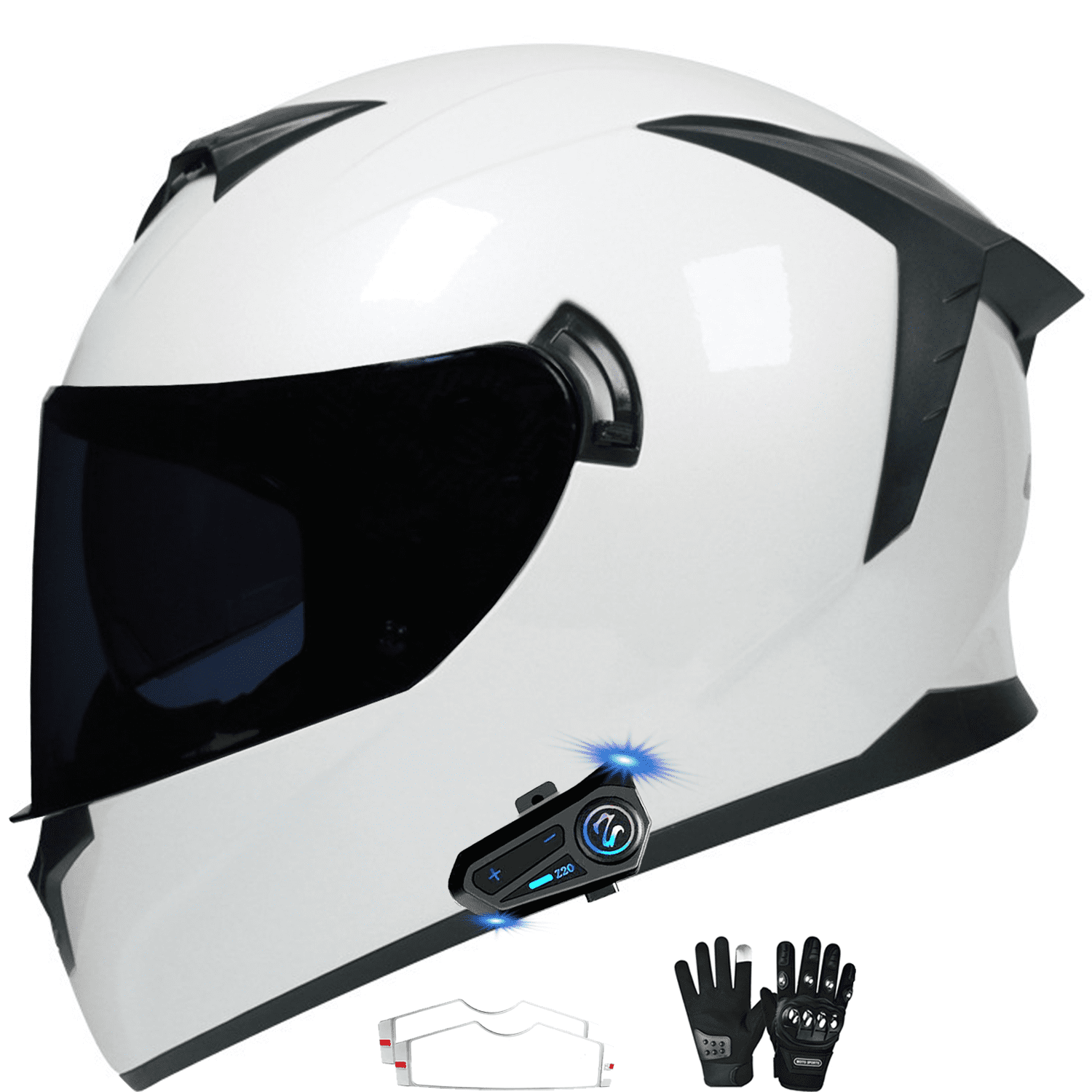 Full Face Motorcycle Crash Helmets,Motorbike Helmet,Bluetooth ...