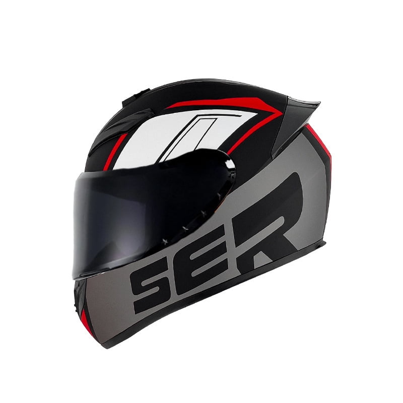 Full Face Motorcycle Helmet DOT Certified - ABS Shell, Visor and ...