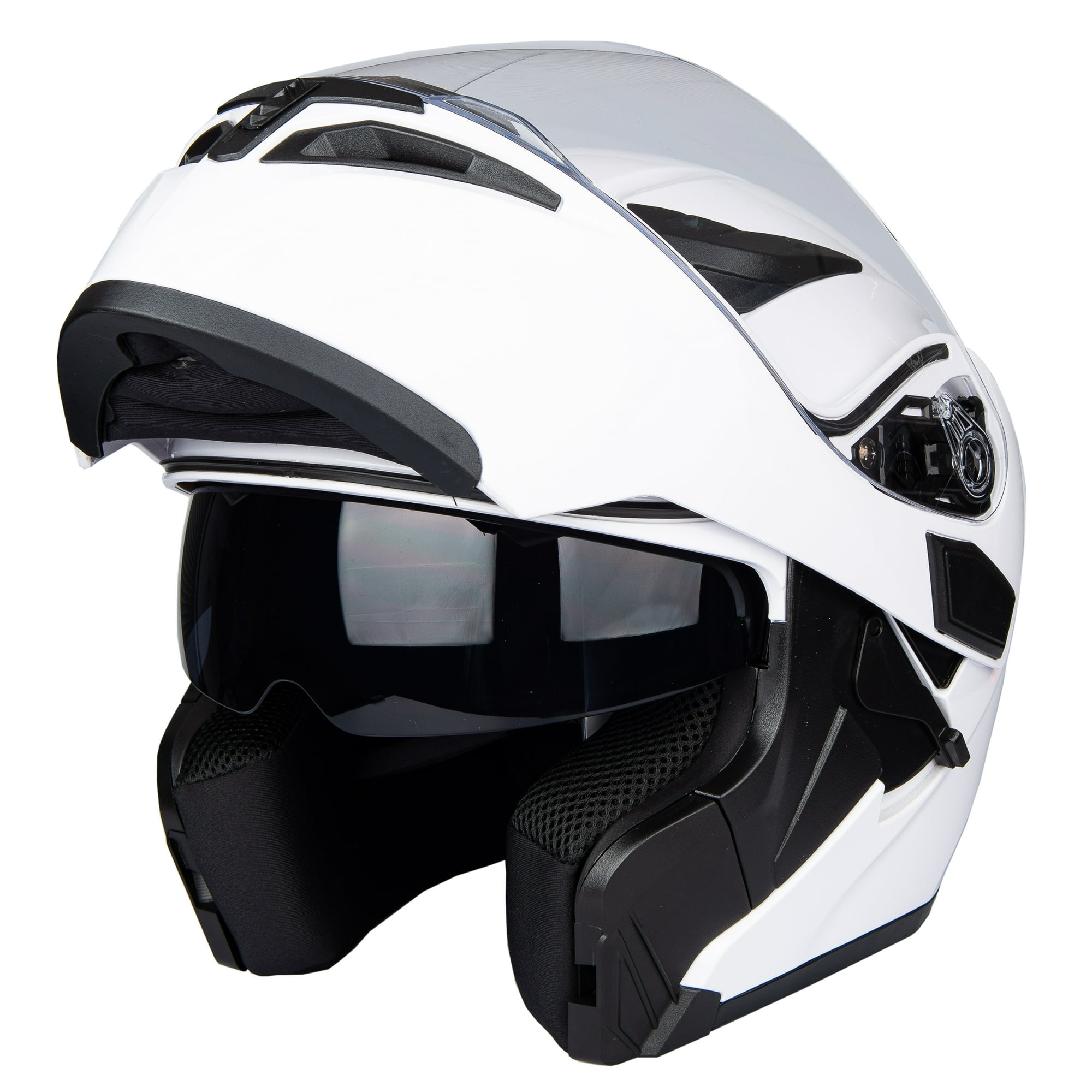 DOT Approved Full Face Motorcycle Helmet with Dual Visor, Sun Shield ...