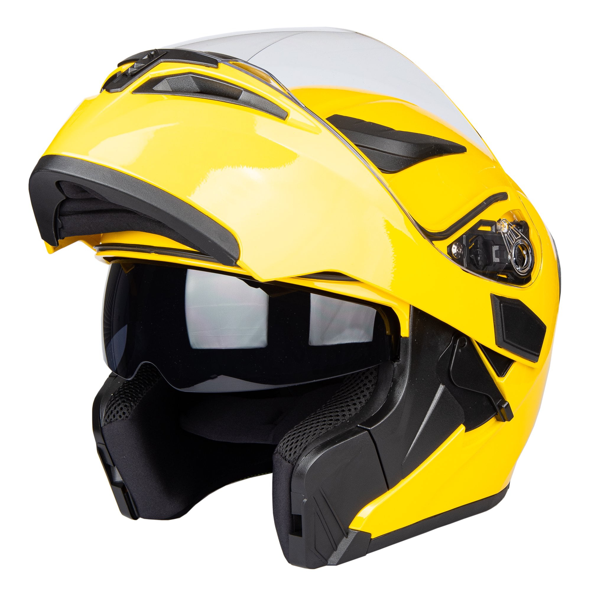 Jiekai Full Face Modular Motorcycle Helmet, Dual Visor Sun Shield, DOT ...