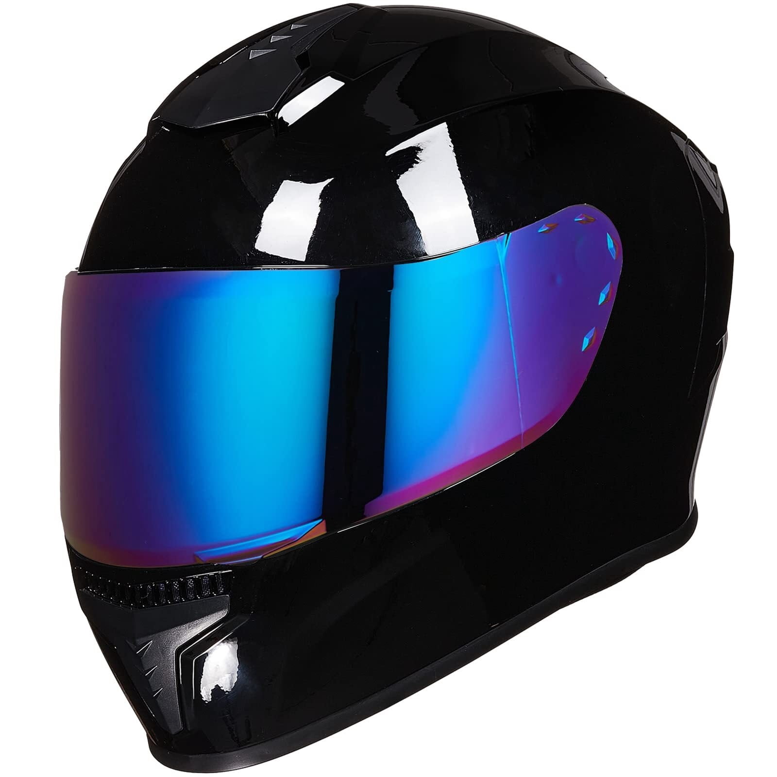 Full Face Motorcycle Helmets for Adults Men and Women DOT Street Bike ...