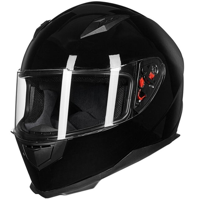 Full Face Motorcycle Street Bike Helmet with Removable Winter Neck ...