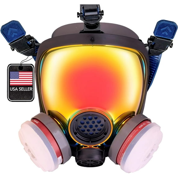 Full Face Organic Vapor, Chemical, & Particulate Respirator - 1 Year ...