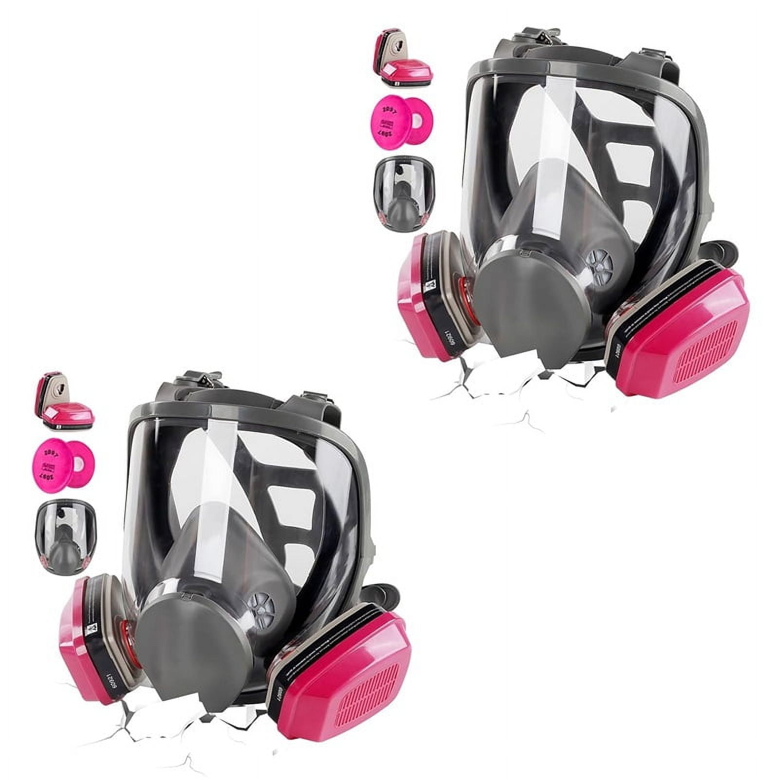 Full Face Respirator Gas Mask: 6800 Reusable Respirator Mask with ...