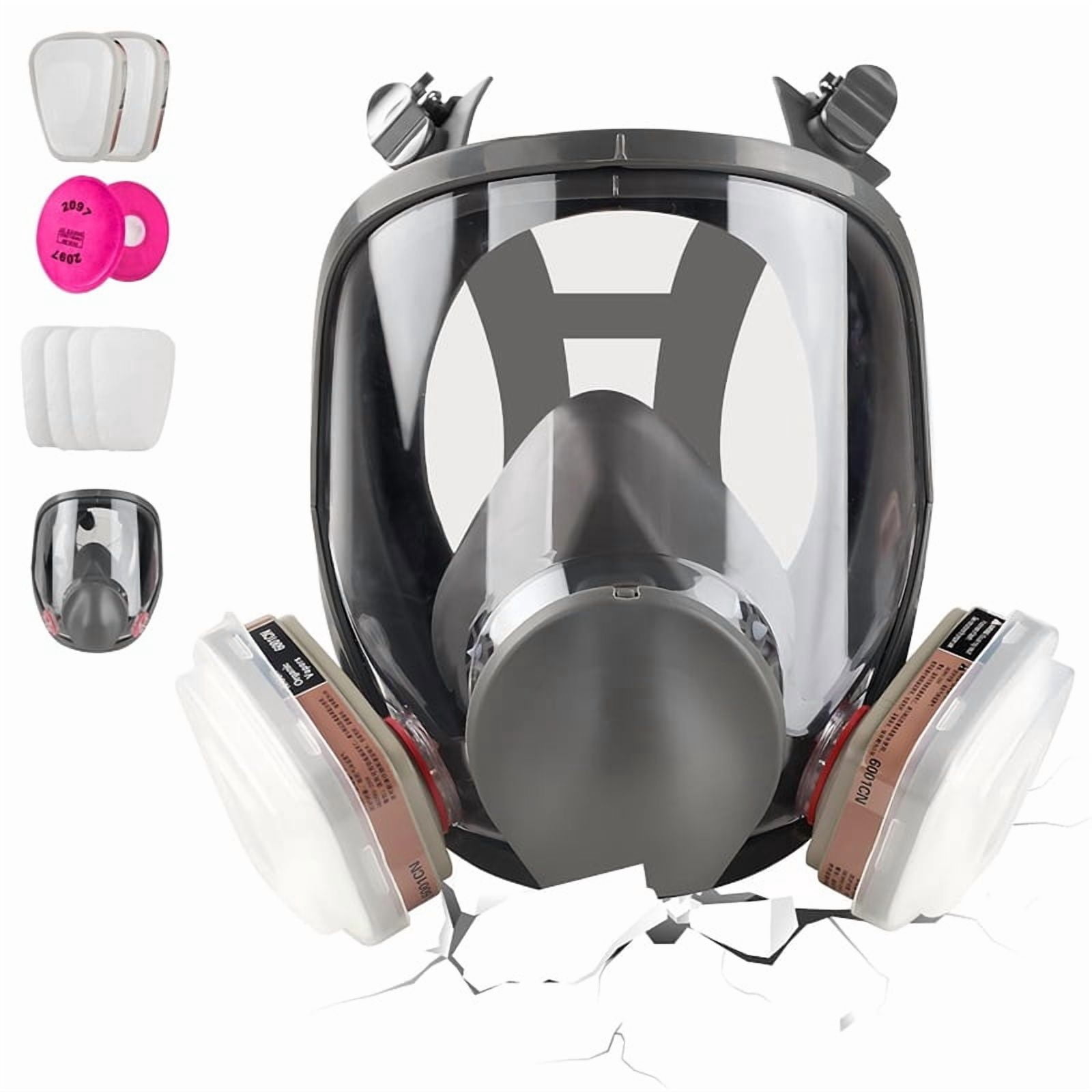 Full Face Respirator Gas Mask: 6800 Reusable Respirator Mask with ...