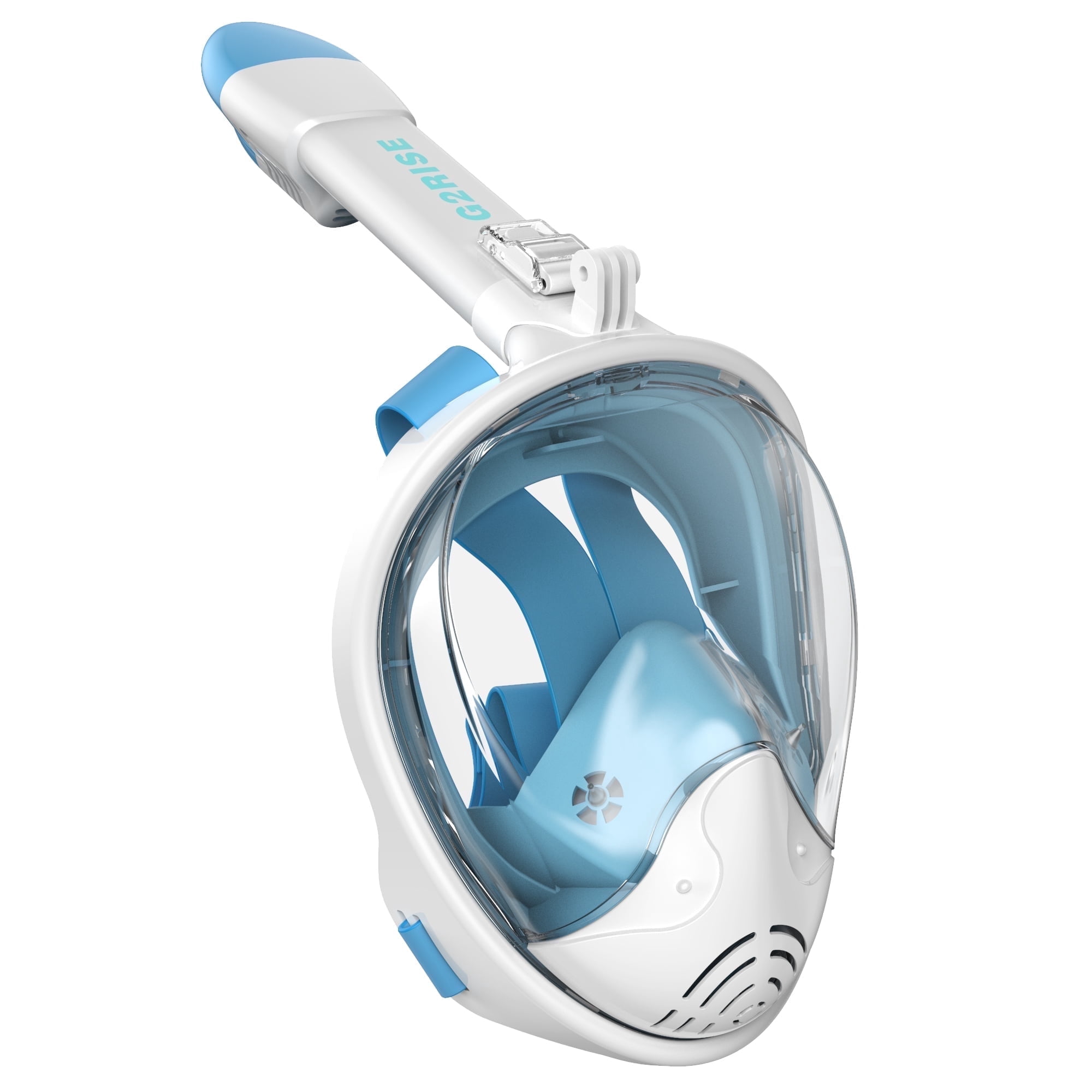 Full Face Snorkel Mask Adults Snorkeling Set Gear with Camera Mount ...