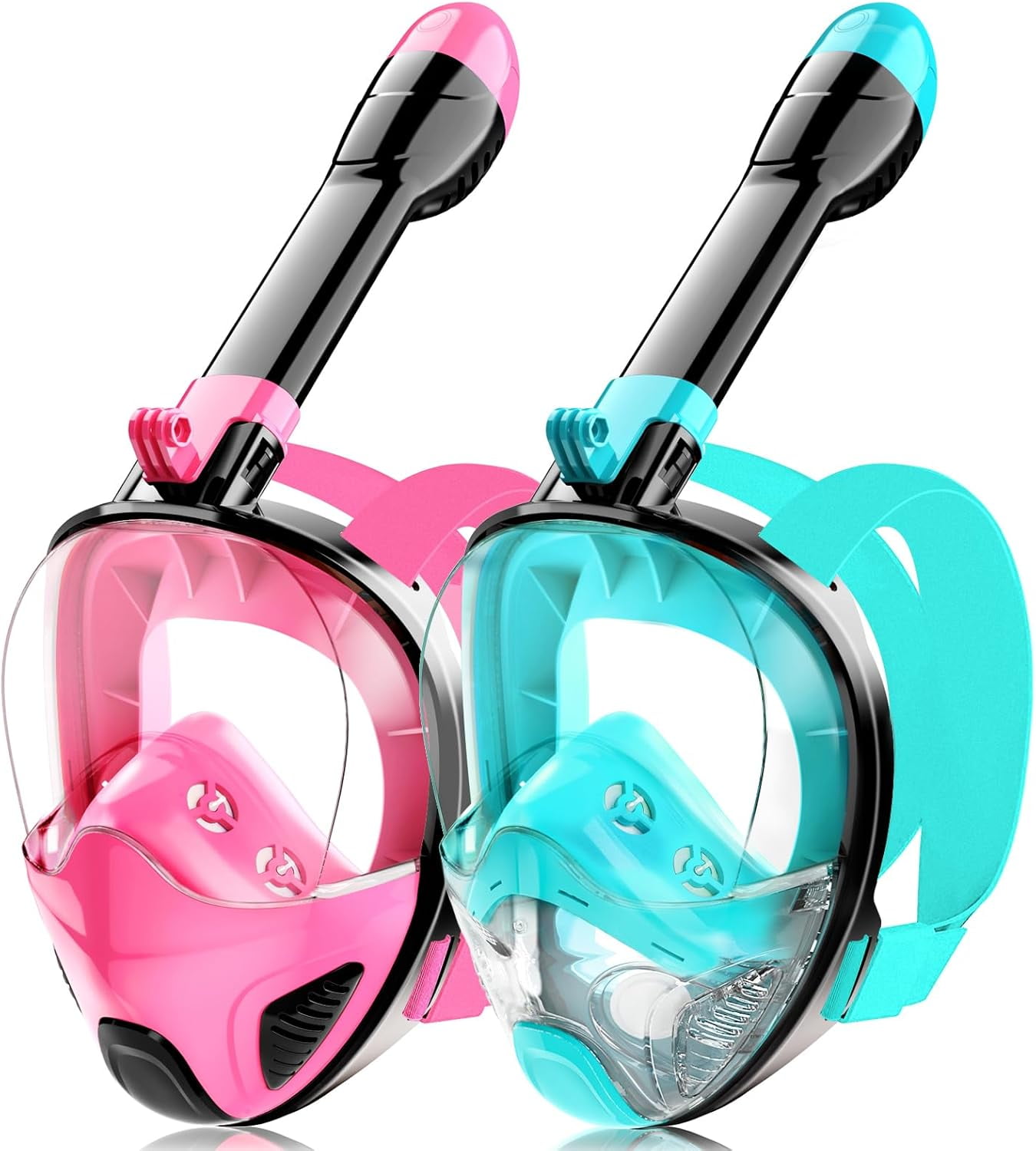 Full Face Snorkel Mask for Adults Teen, Snorkeling Gear with Detachable ...