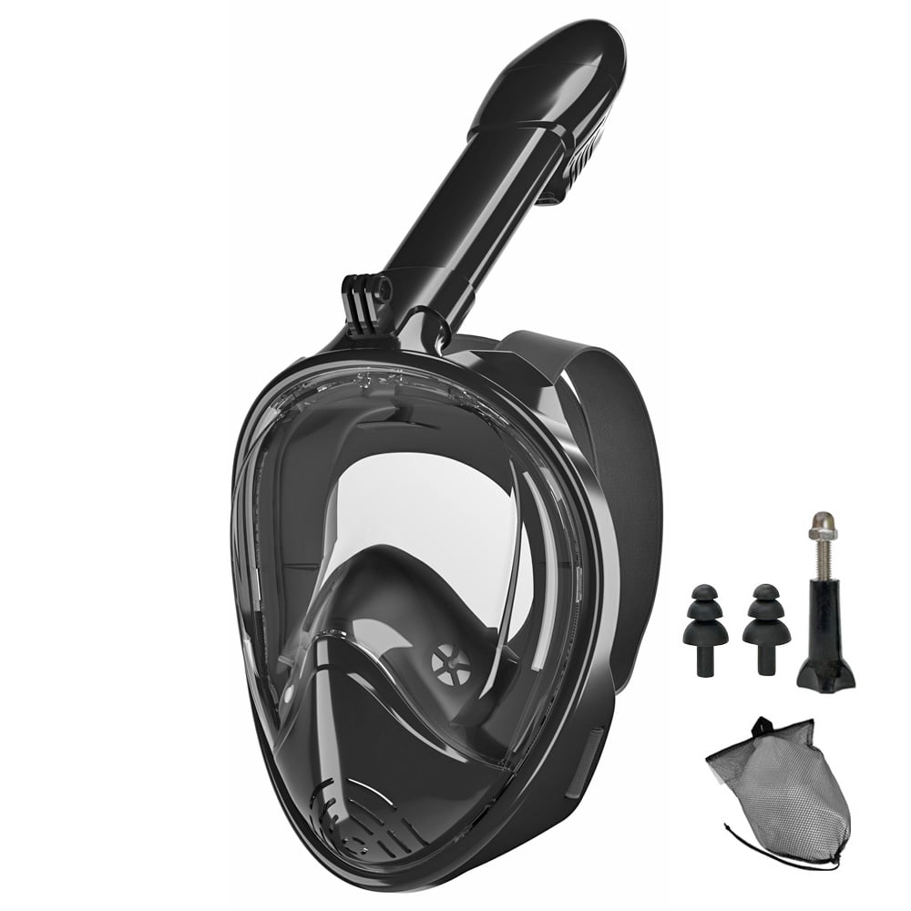 Full Face Snorkel Mask Silicone Diving Mask Full Dry Panoramic With ...