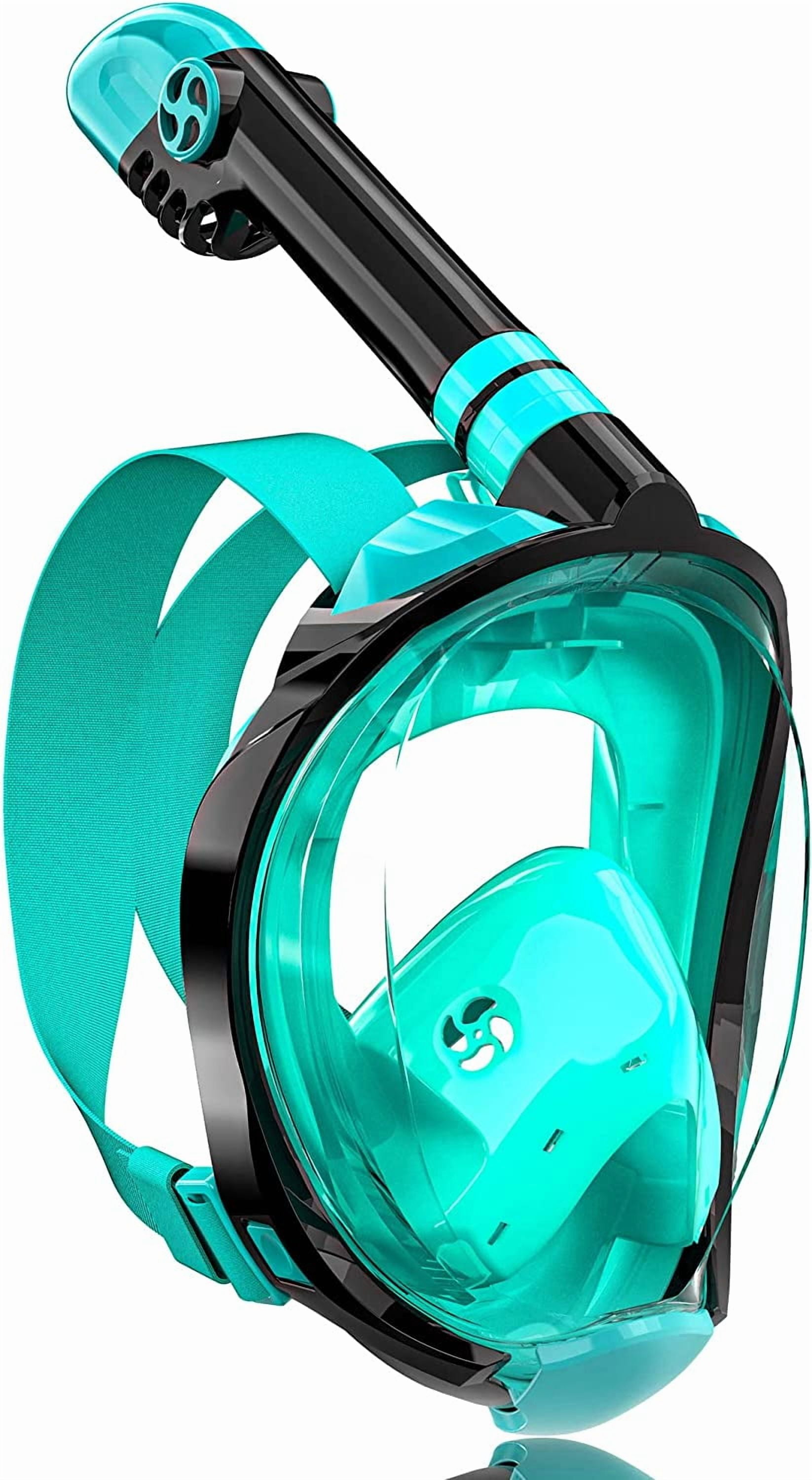 Full Face Snorkel Mask for Adults, Snorkeling Gear with Camera Mount ...