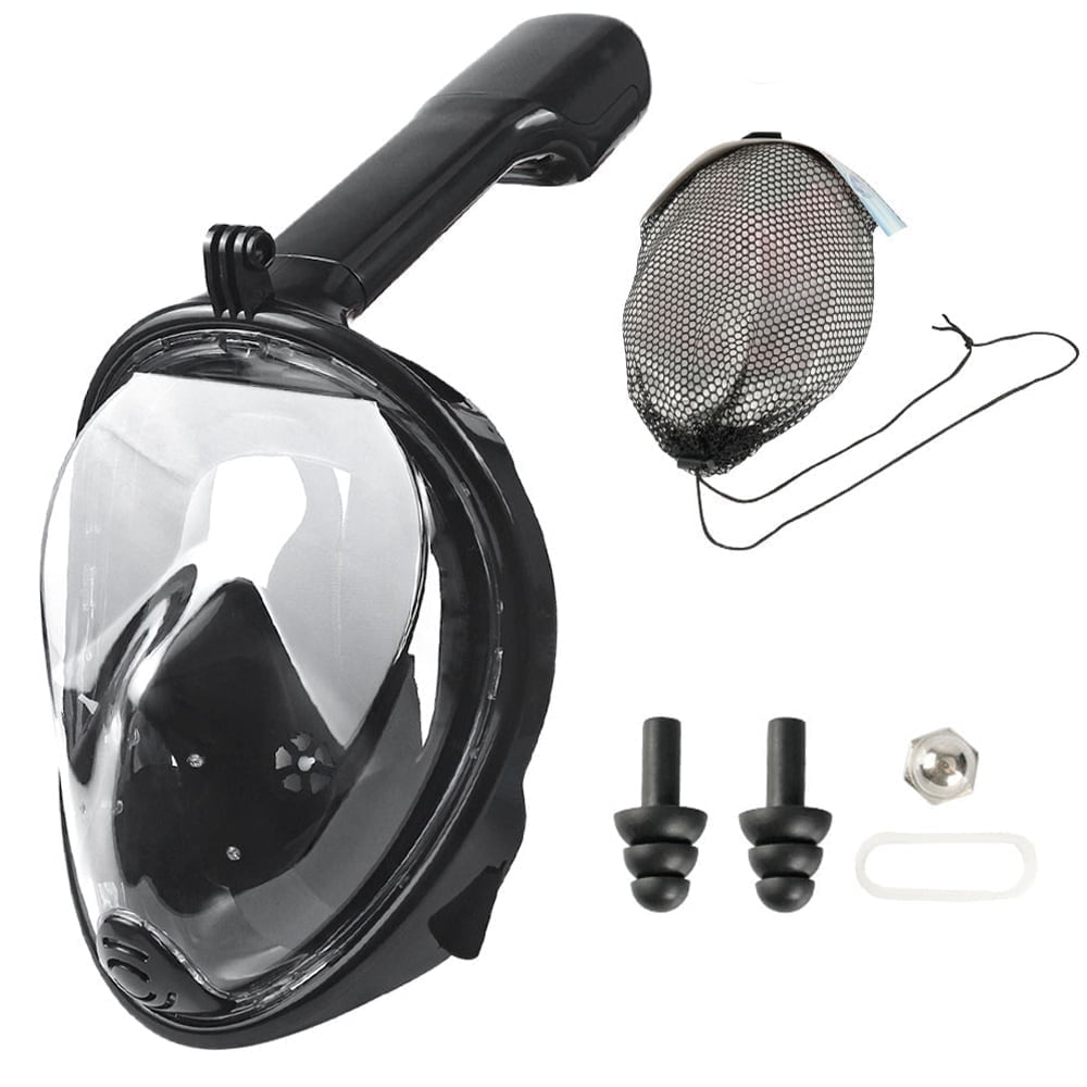 Full Face Snorkel Mask for Adults Teen, Removable View Snorkeling Masks ...